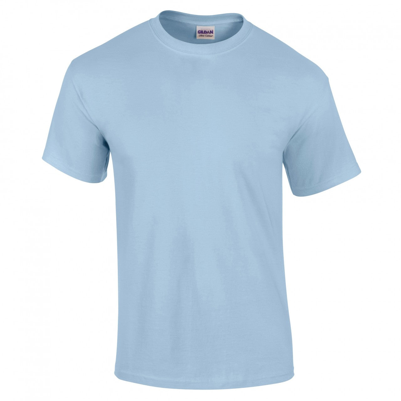 Mens Gildan Light Blue Ultra Cotton T-Shirt - Large – Dye Sublimation ...
