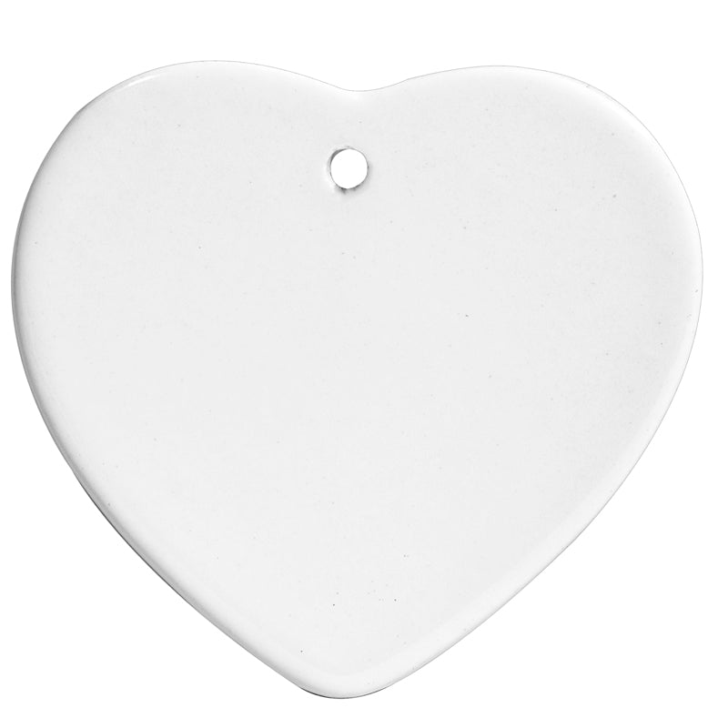 Ceramic Heart Christmas Tree Decoration – Dye Sublimation Supplies