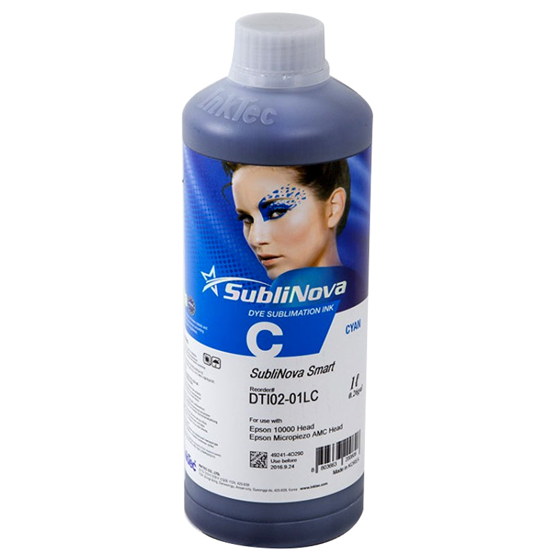 Inktec SubliNova Smart Sublimation Ink - Cyan – Dye Sublimation Supplies