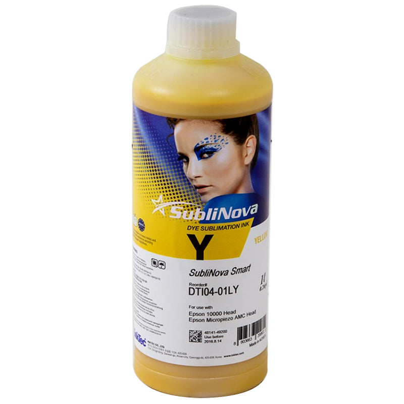 Inktec SubliNova Smart Sublimation Ink - Yellow – Dye Sublimation Supplies