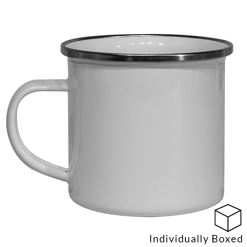 12oz White Sublimation Enamel Mug – Dye Sublimation Supplies
