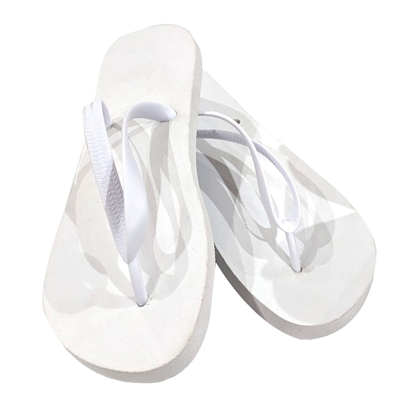 Adults White Sublimation Flip Flops – Dye Sublimation Supplies